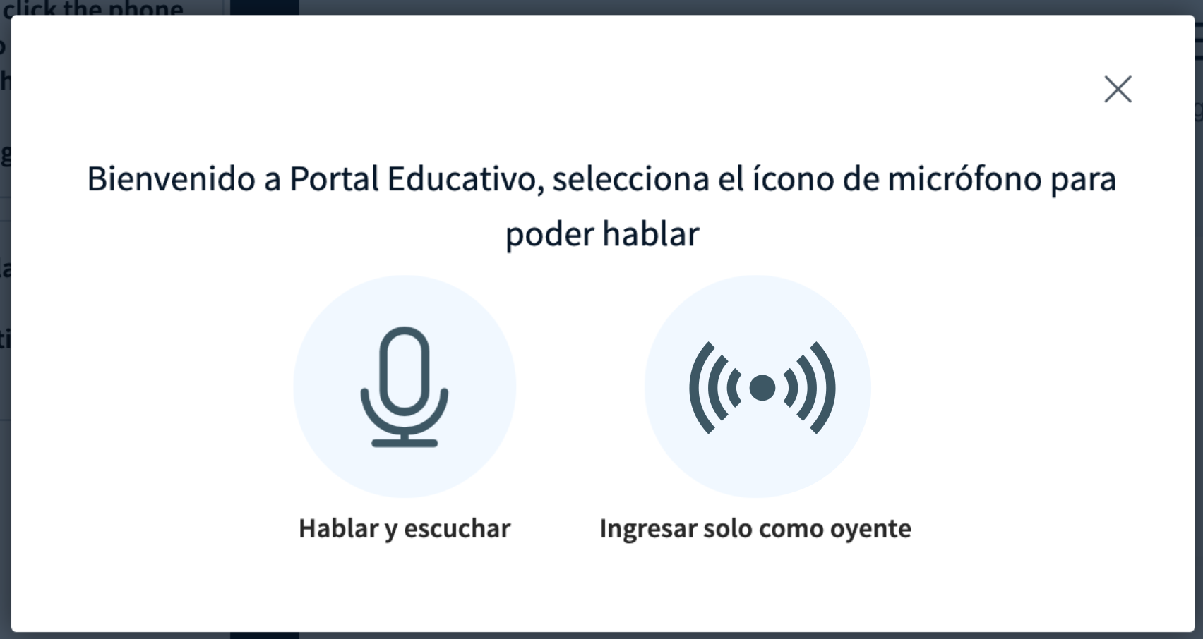 Change the 'Listen' icon to apply 'listen only' action or change the ...