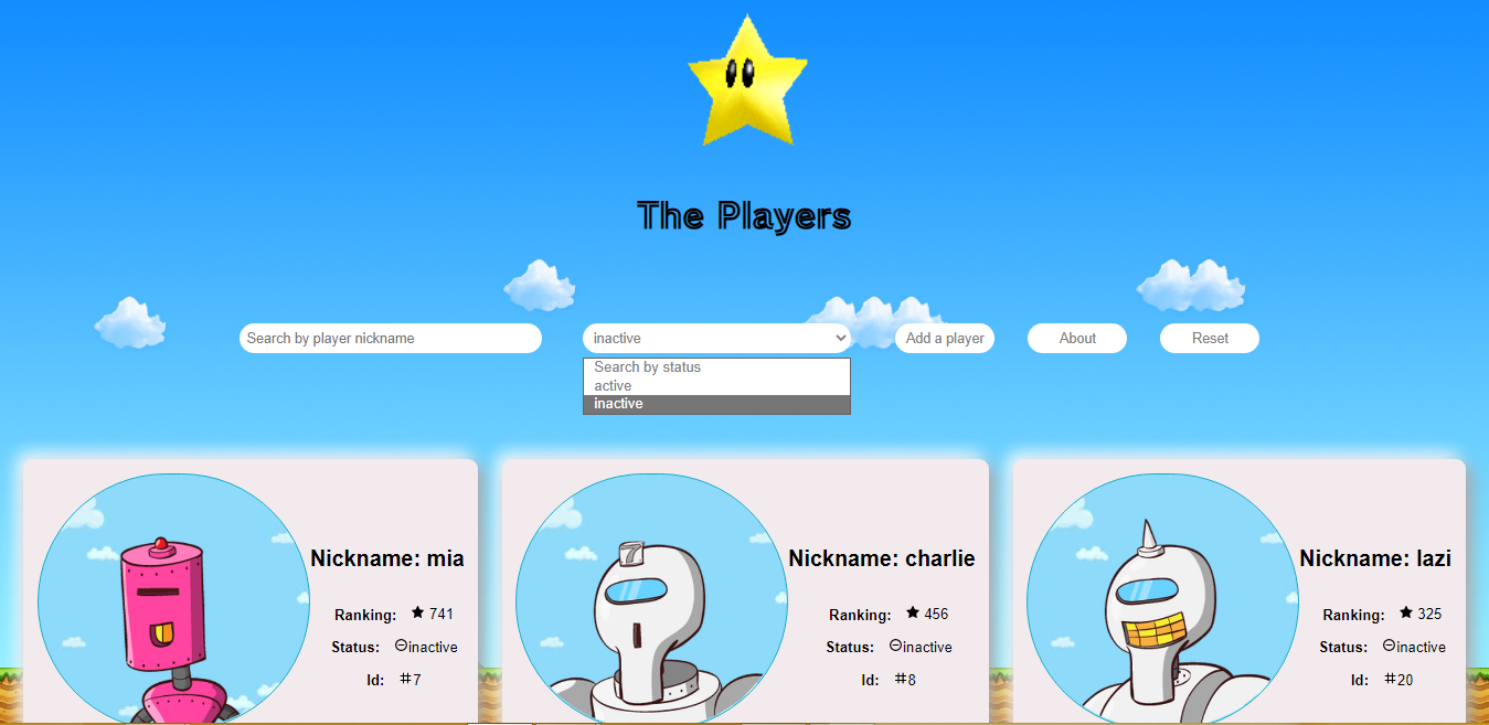 GitHub - Qarola/The-players-cards
