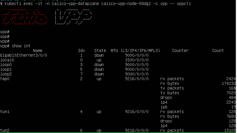 Cannot startup calico-vpp-node on dpdk interface configuration · Issue #273 · projectcalico/vpp ...