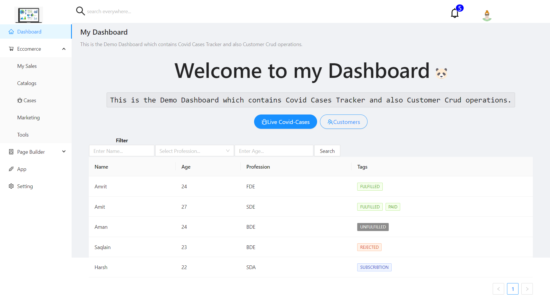 GitHub - Amrit-Raj12/react_dashboard-UI