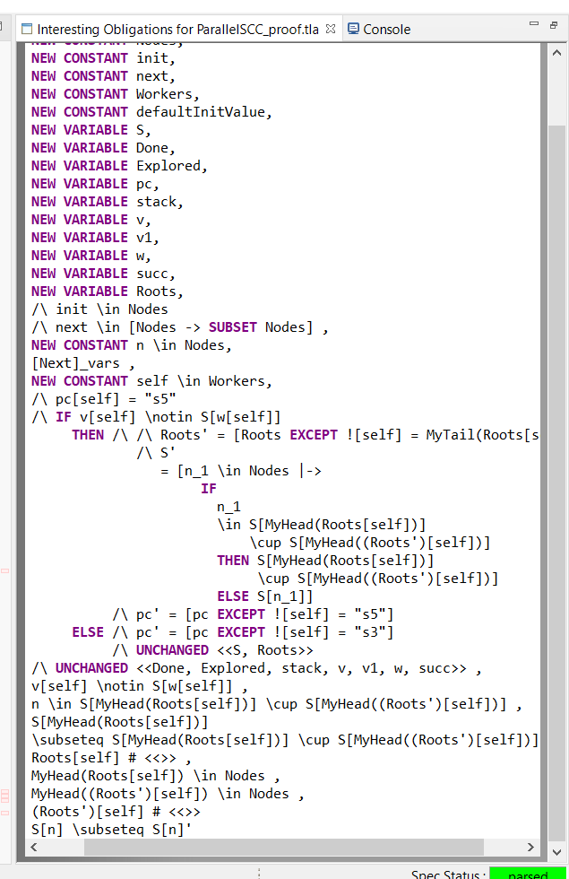 tlaplus interesting proof obligations scrolls horizontally instead of vertically · Issue #768 ...