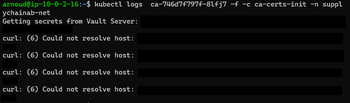 Improve validation function for Vault responses · Issue #1179 · hyperledger-bevel/bevel · GitHub
