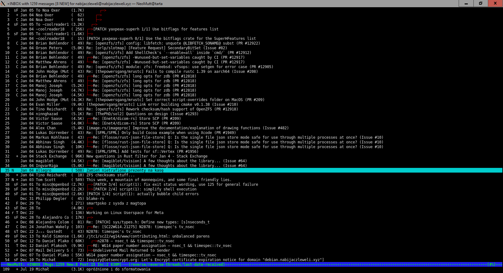 Segfault in IMAP sometimes · Issue #2730 · neomutt/neomutt · GitHub