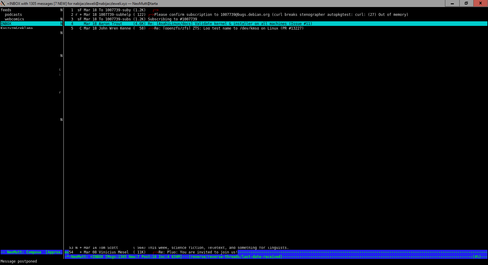 M (mix) in compose leaves status bar on bottom/just-above-bottom index line · Issue #3310 ...