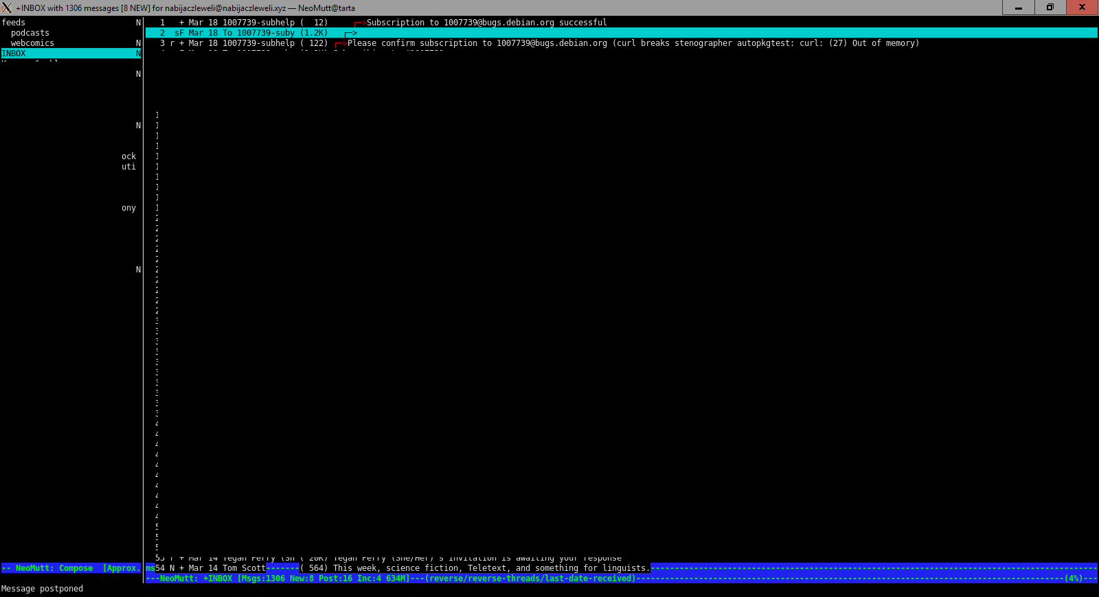M (mix) in compose leaves status bar on bottom/just-above-bottom index line · Issue #3310 ...