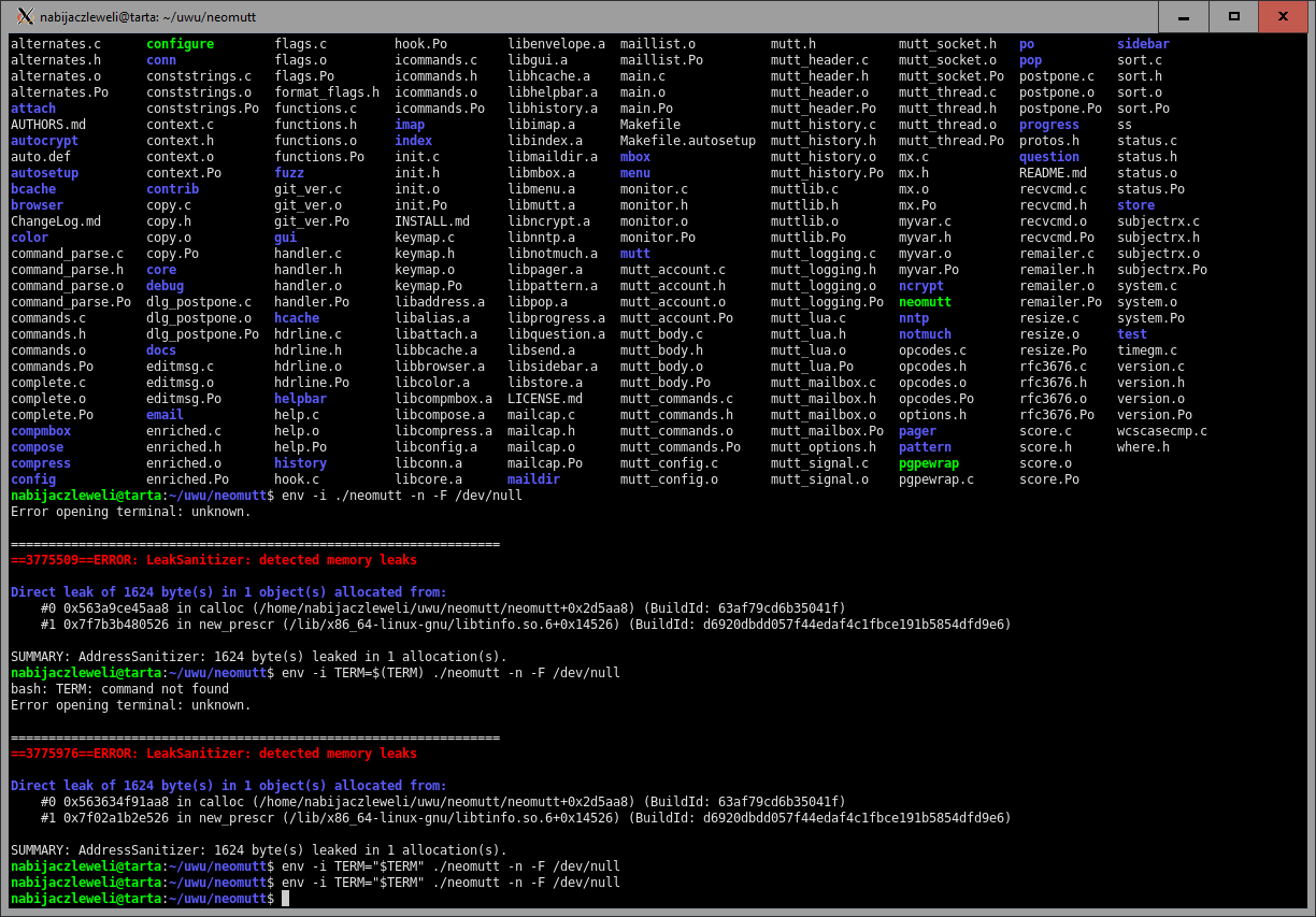 Problem on startup · Issue #3340 · neomutt/neomutt · GitHub