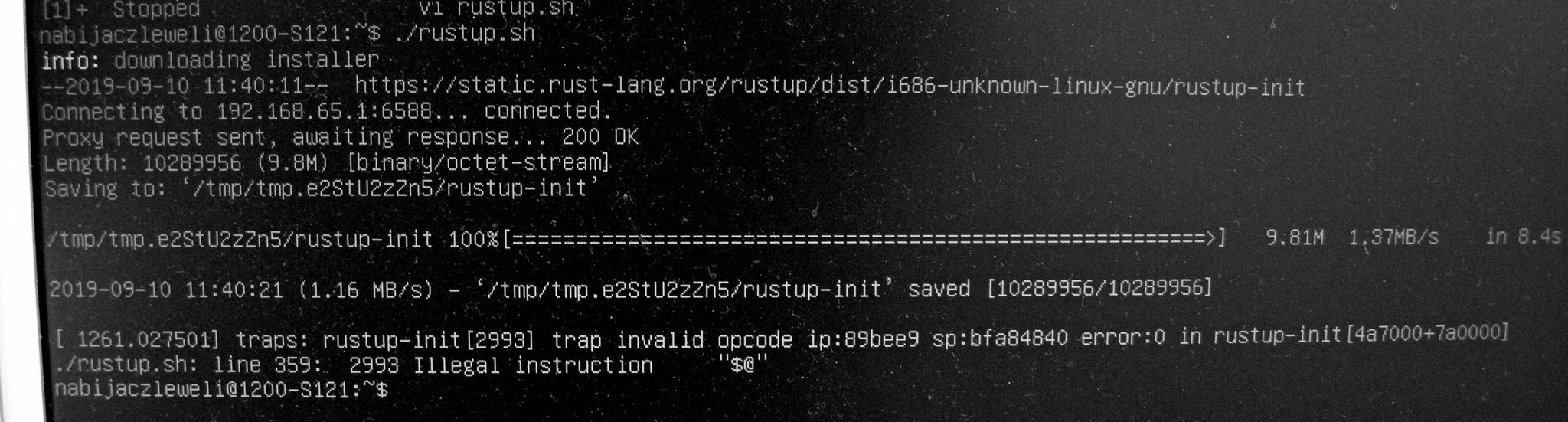 Downloaded rustup-init traps · Issue #1989 · rust-lang/rustup · GitHub