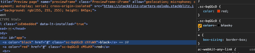 Dynamic Styles Inside `and` Scope Are Applied To Every Component · Issue