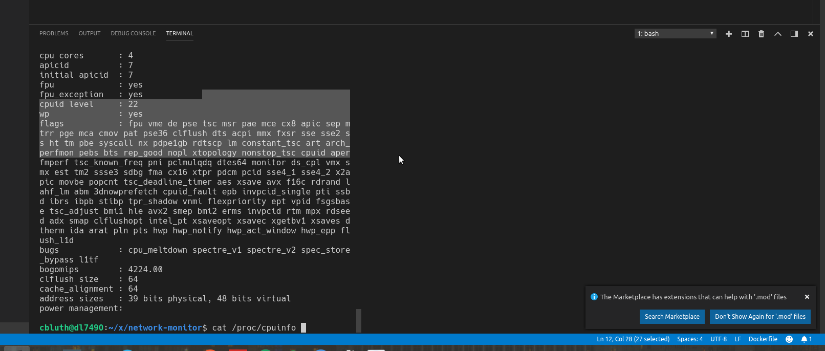 Integrated Terminal Pane changes shape · Issue #62456 · microsoft ...