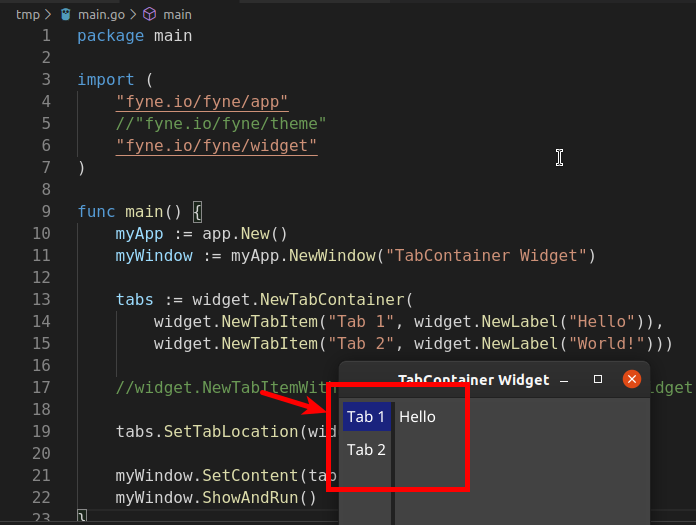Tabcontainer Doesnt Show Content Of Second Tab · Issue 536 · Fyne Iofyne · Github