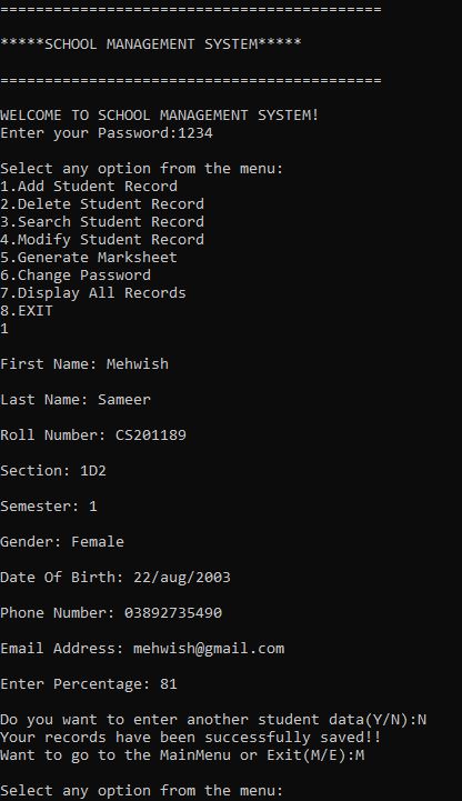 GitHub - MehwishSameer/Student-Management-System: The purpose of this ...