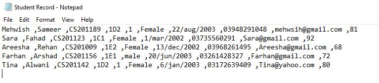 GitHub - MehwishSameer/Student-Management-System: The purpose of this ...
