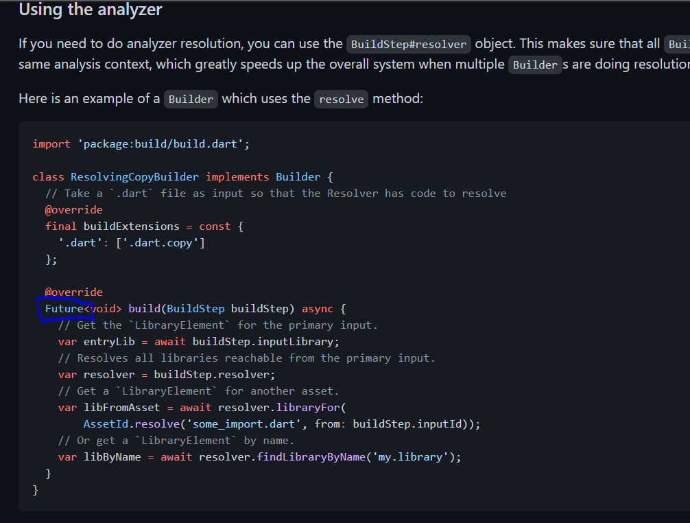 Issue In abstract class Builder Documentation · Issue #2959 · dart-lang/build · GitHub