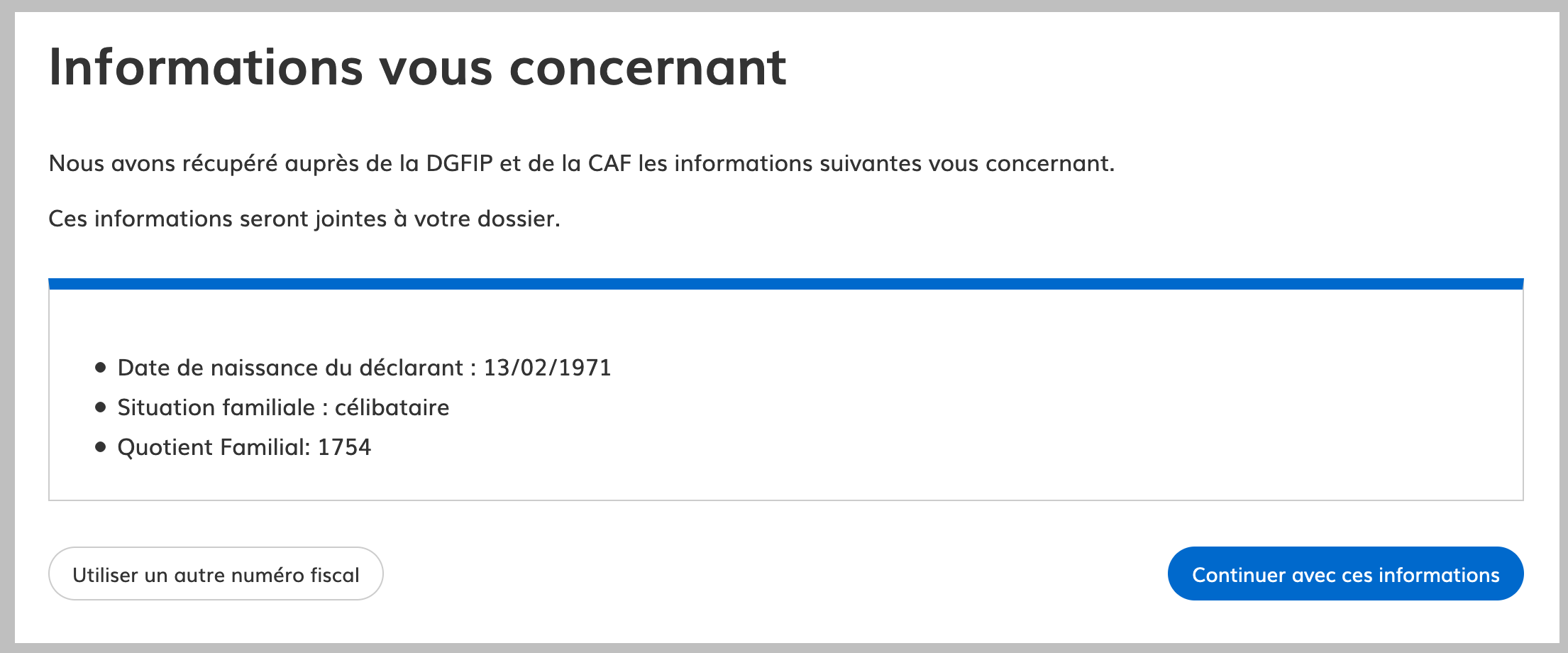ETQ administrateur, je souhaite utiliser un jeton API Particulier sur une démarche à ...
