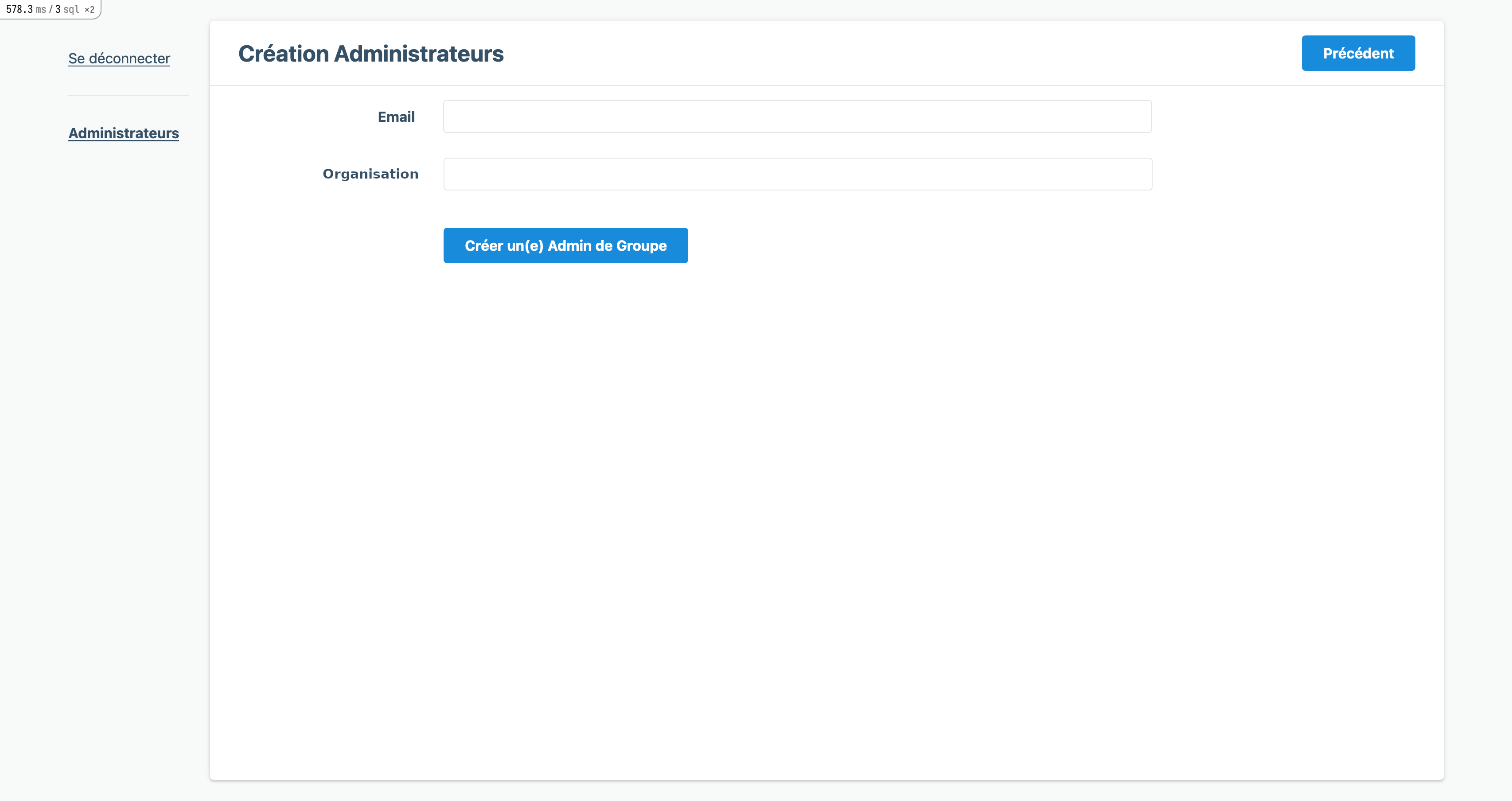 ETQ super-admin, je souhaite déléguer la création des comptes ...
