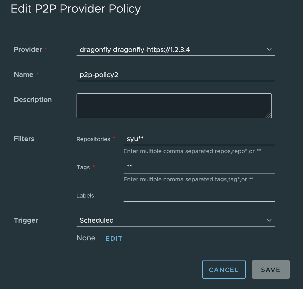 p2p preheat policy cannot update to `None` for scheduled trigger · Issue #19070 · goharbor ...