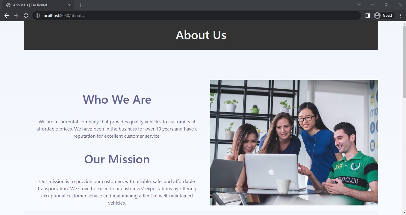 GitHub - TheGhostHub/Springboot-Project-CarRental-Application: This is a group project creating ...