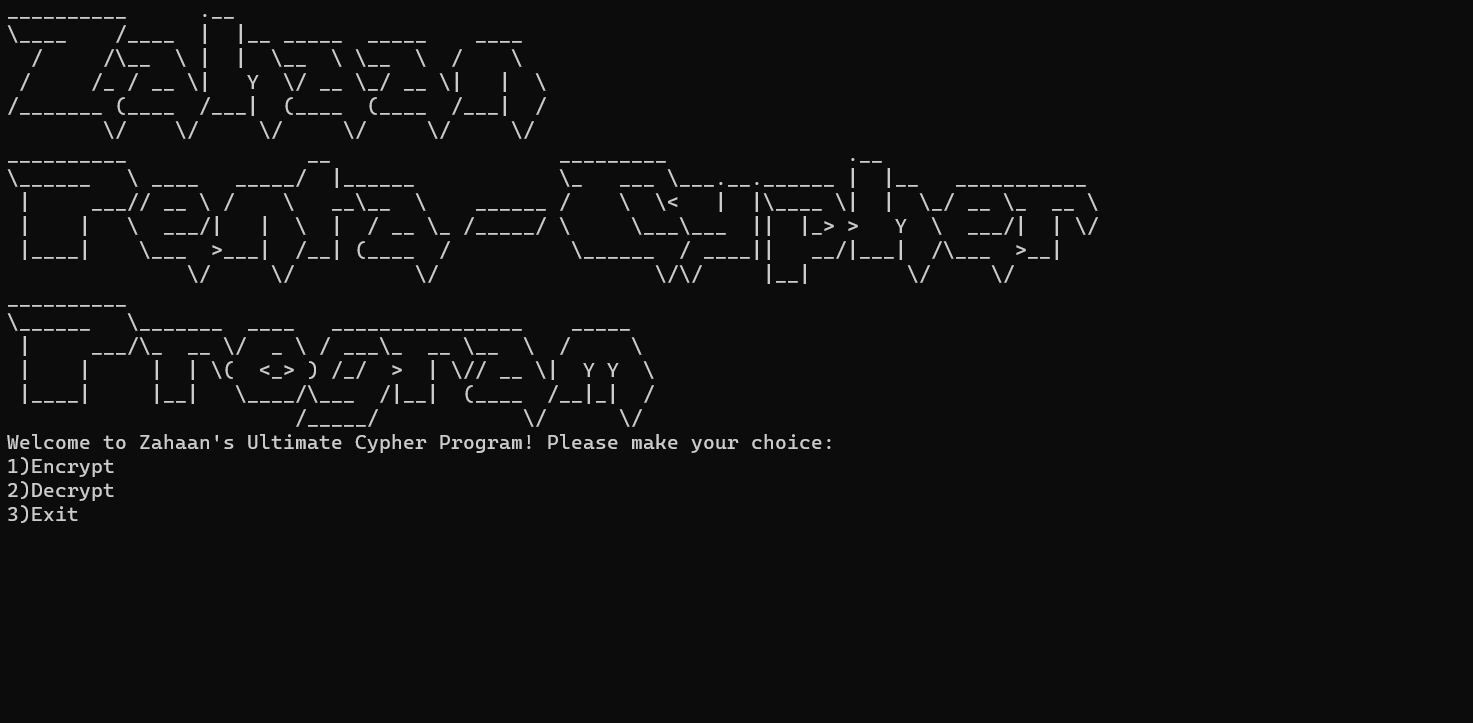 GitHub - zahaanshapoorjee/Penta-Cypher-Encryption-Decryption-Program