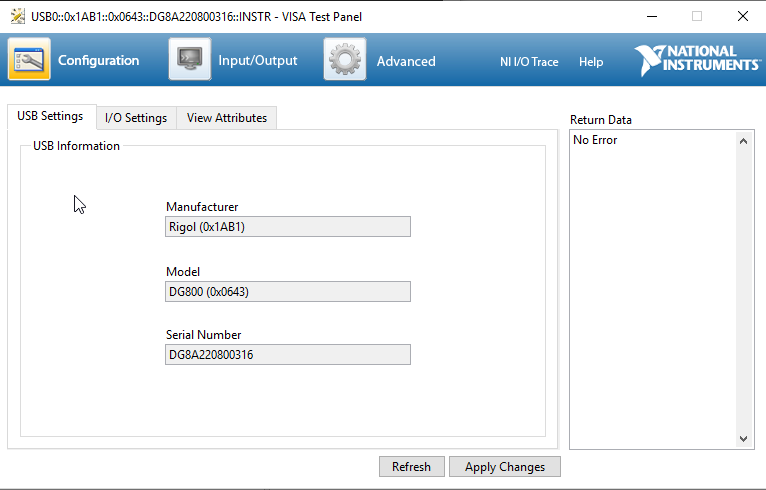 Update to use read and query commands to communicate with RIGOL DG811 ...