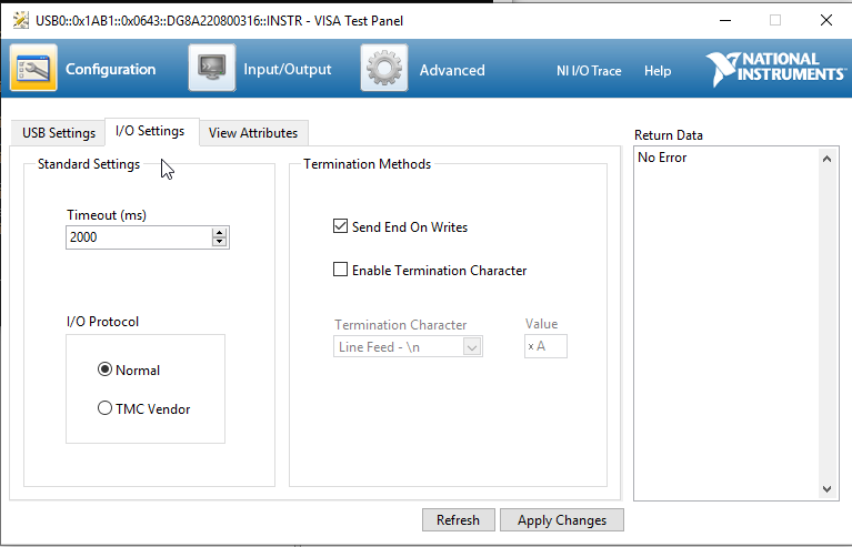 Update to use read and query commands to communicate with RIGOL DG811 ...