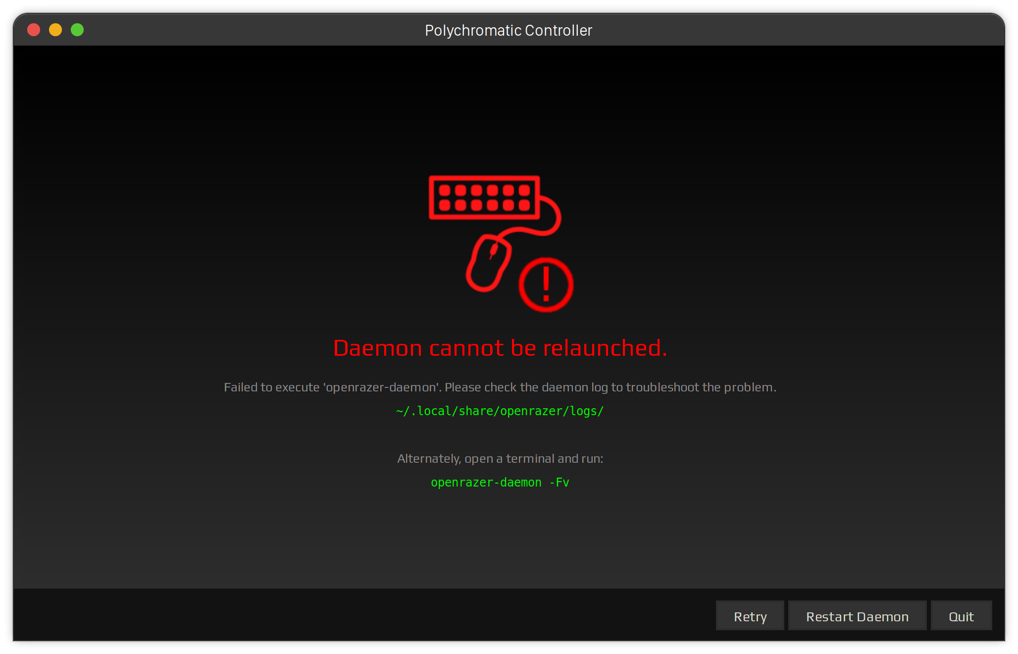 Sometimes, the Daemon does not start · Issue #1394 · openrazer/openrazer · GitHub