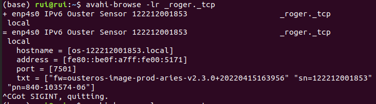 Ipv4 Do Not Show · Issue 168 · Ouster Lidar Ouster Ros · Github