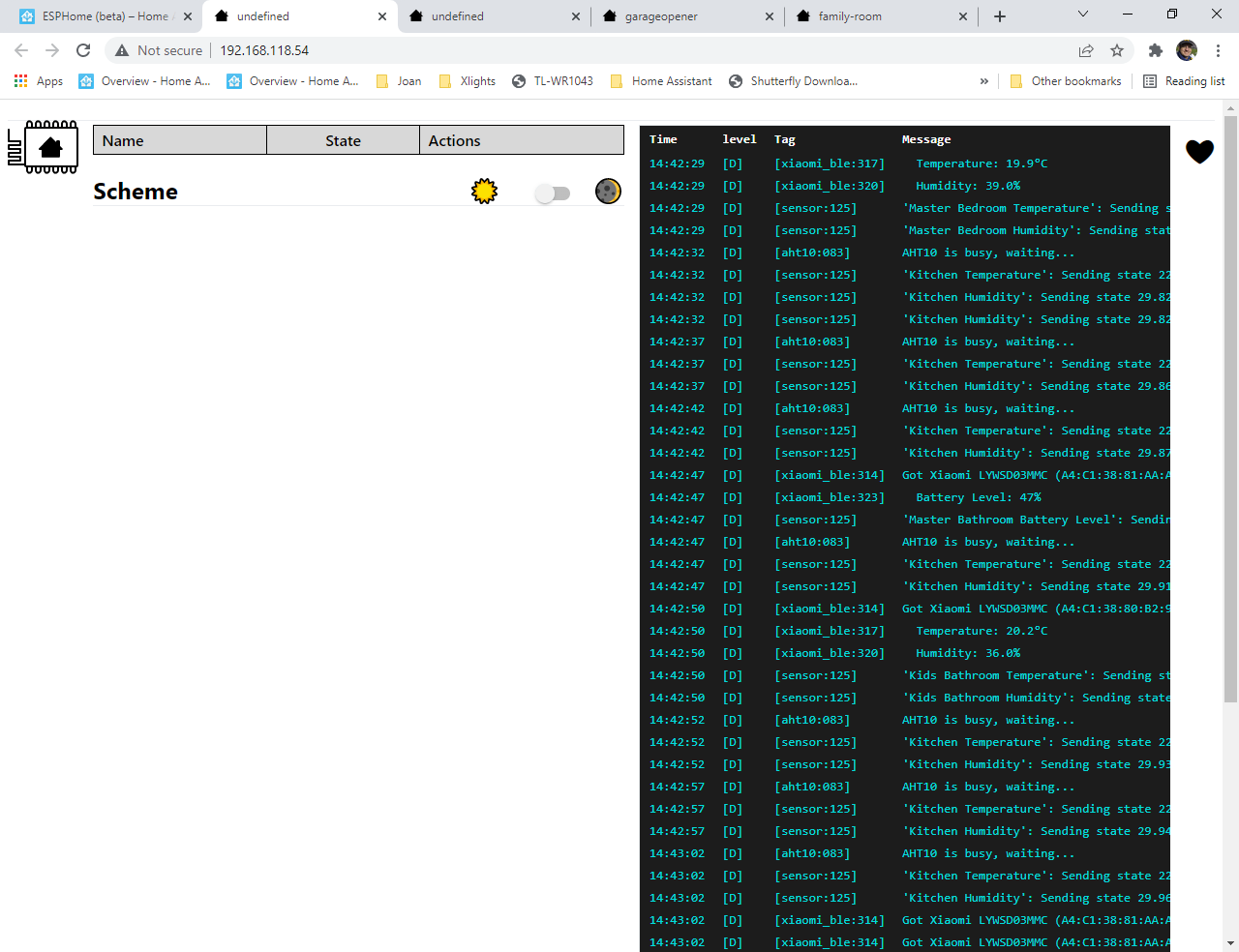 WebServer fails to display main > section:nth-child(1) > esp-entity-table if esp32_ble_tracker ...