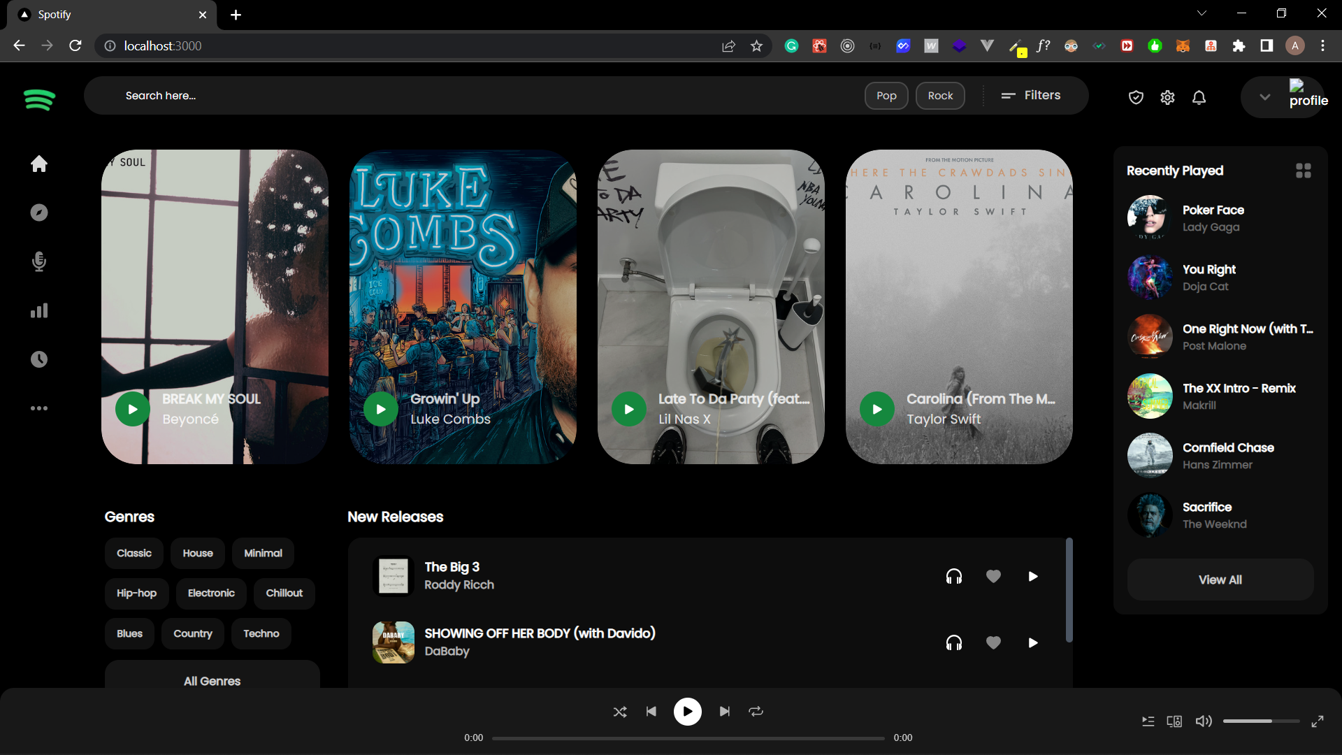 GitHub - reaperdragon/spotify-clone