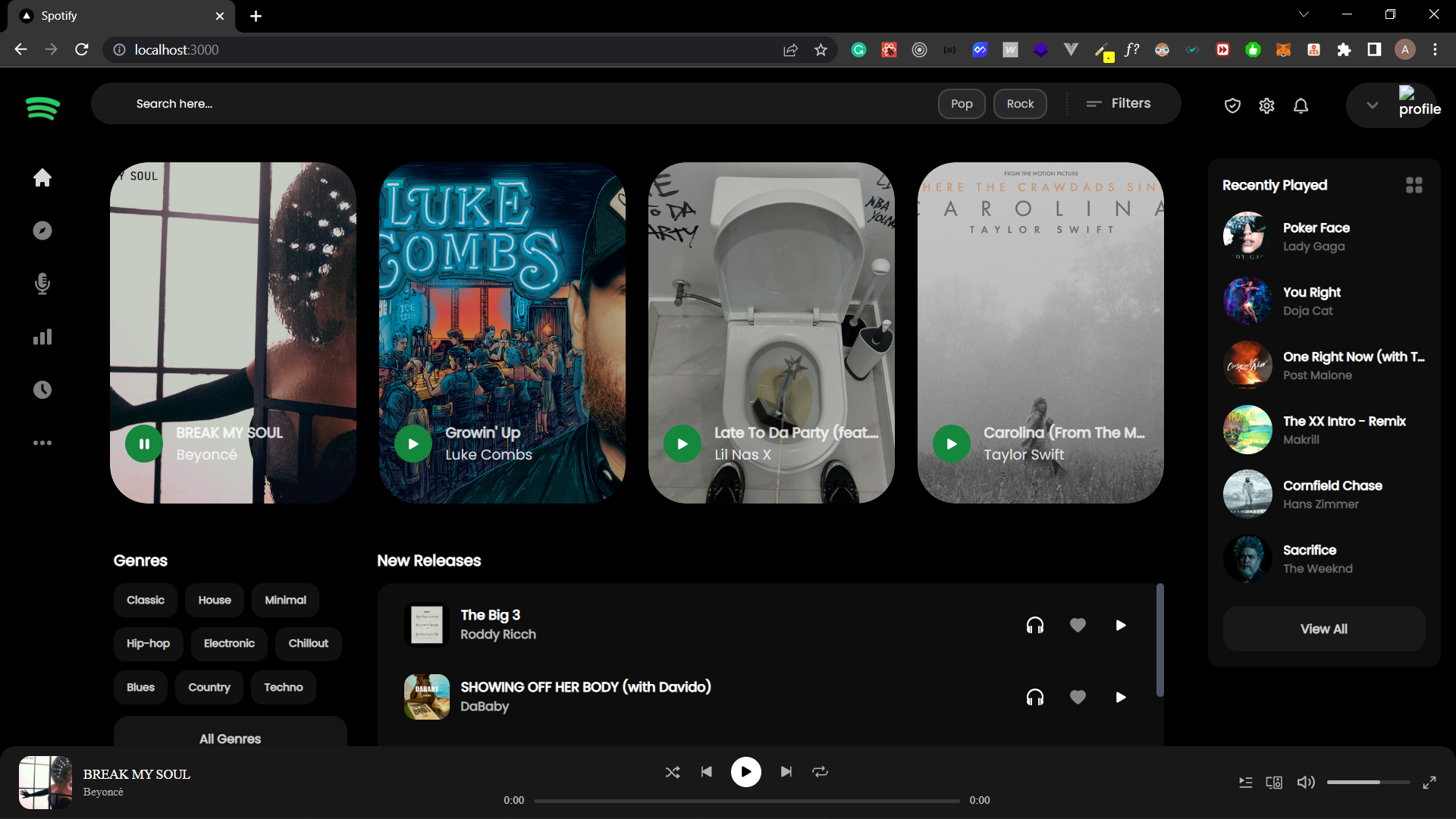 GitHub - reaperdragon/spotify-clone