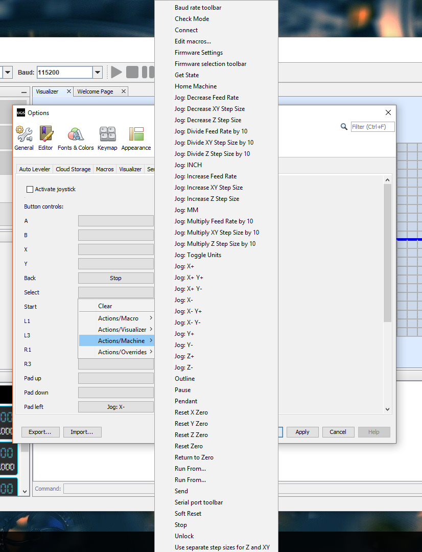 Joystick configuration UI issue · Issue #1416 · winder/Universal-G-Code-Sender · GitHub