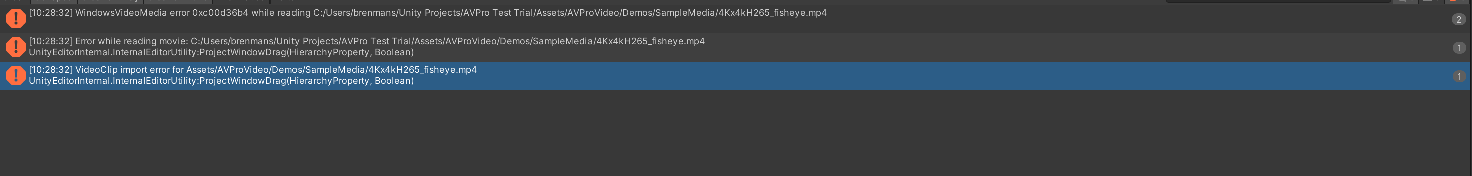 Using ASIO plugin causing videos to not play · Issue #622 · RenderHeads/UnityPlugin-AVProVideo ...
