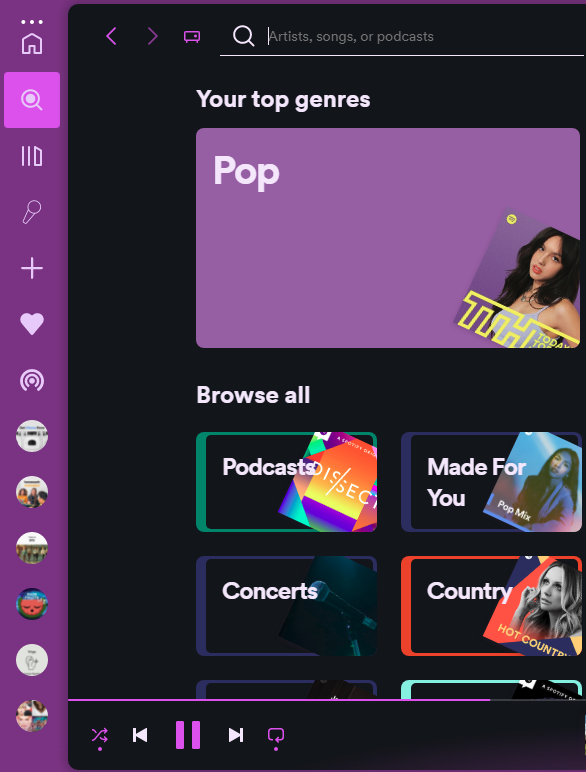 [Dribbblish] Spotify sidebar no longer shows icons · Issue #750 · spicetify/spicetify-themes ...