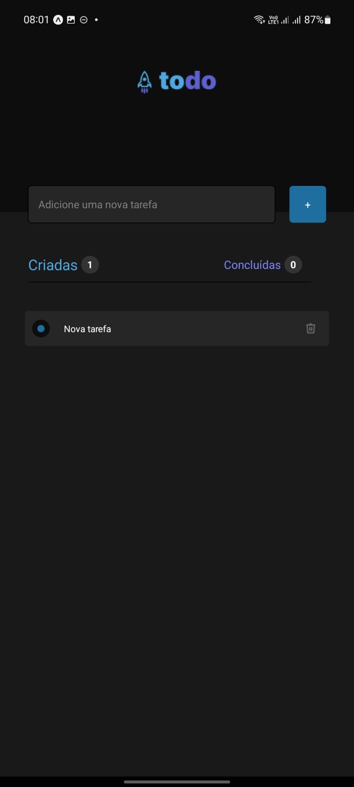 GitHub - VituSuperMEg/Todo-React-Native: Bom, a parte de completar a task não conseguir fazer ...