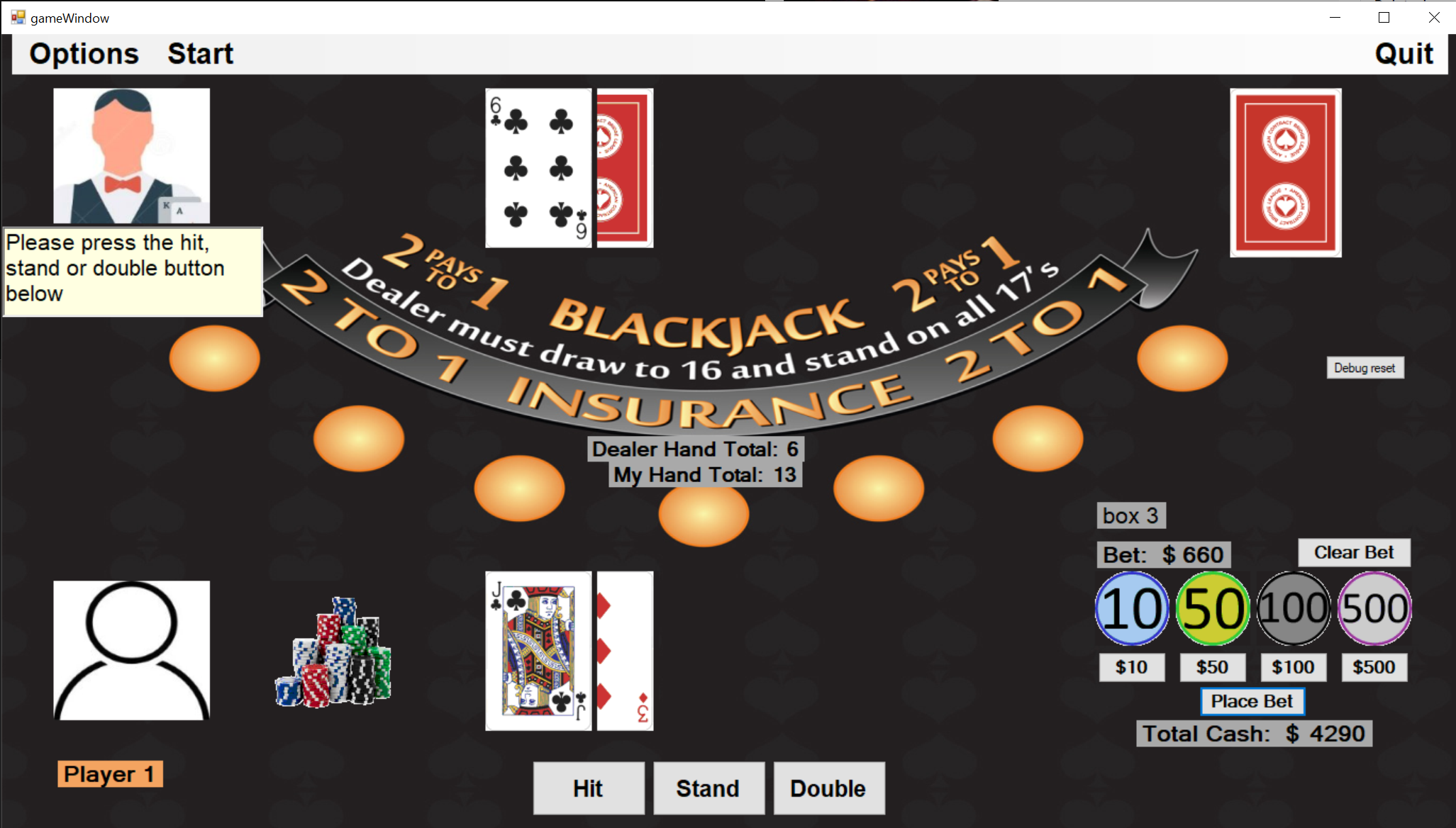 GitHub - lapin659/BlackJackConsoleGame