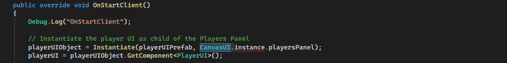 JoinPlayer.cs(129,67): error CS0117: 'CanvasUI' does not contain a definition for 'instance ...