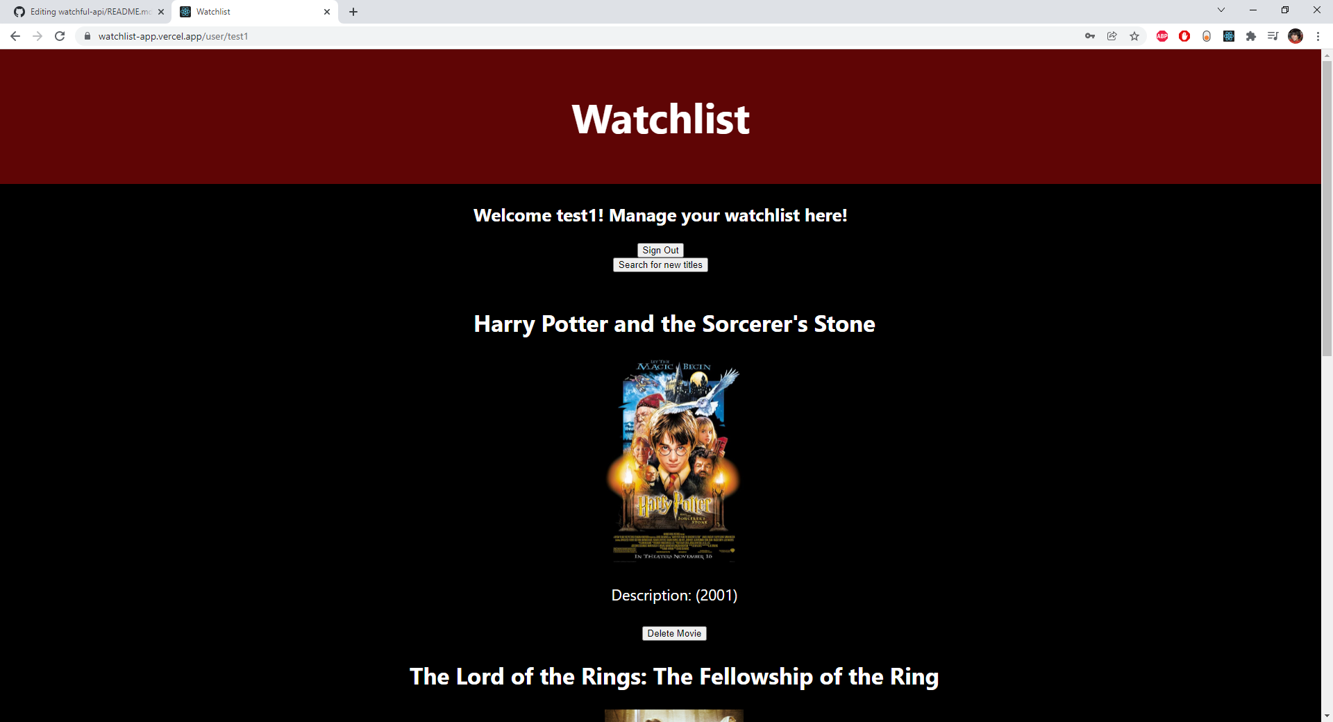 Github Kennethlandis Watchlist App Watchlist App Client