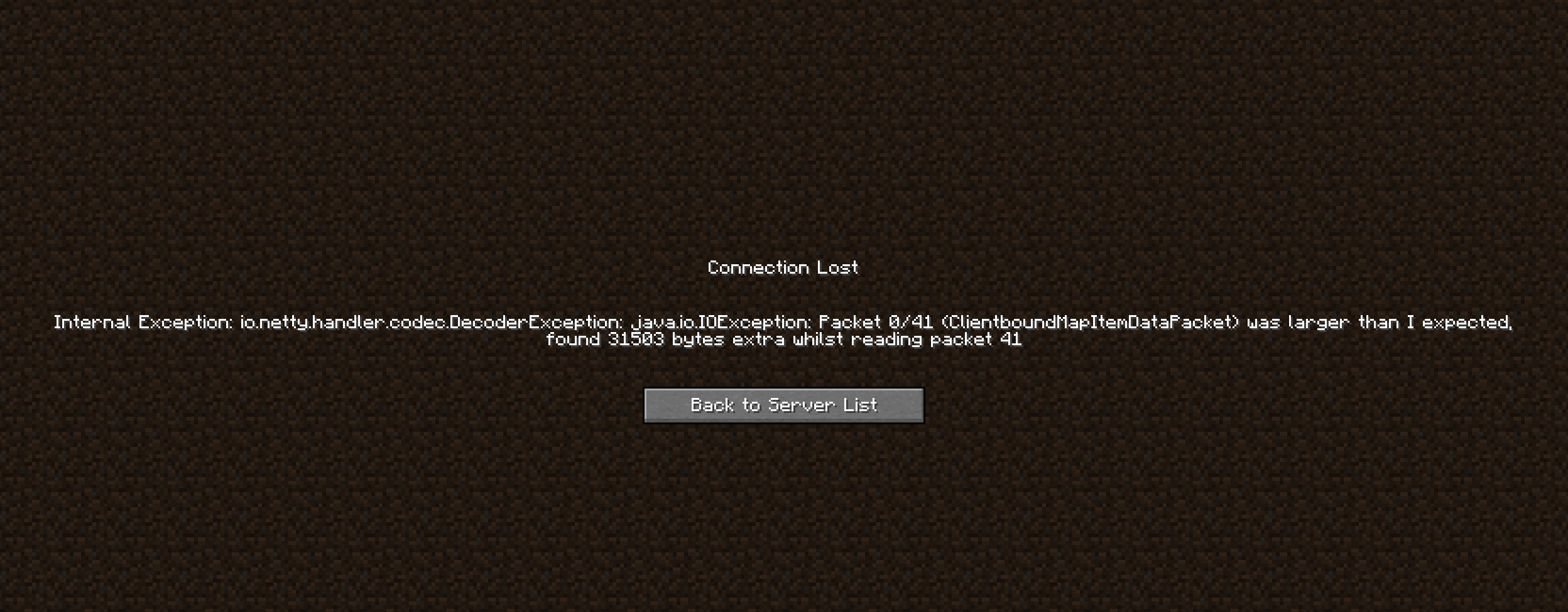 Crash and cant join when open minecraft map · Issue #5543 · Creators-of ...
