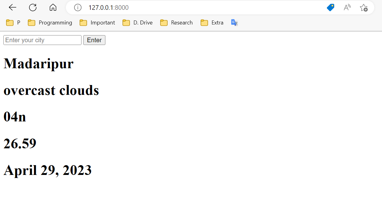 Github Duetianmehedishuvoweather App In Django Using Rest Framework Here Practice By Using 