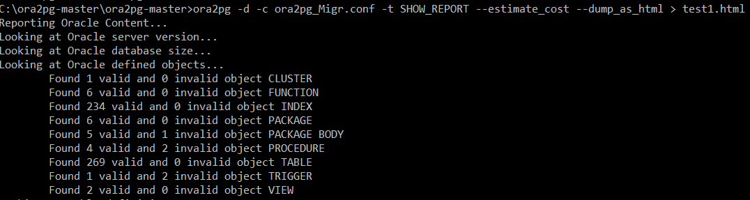 Issues With Assessment Report · Issue 1094 · Darold Ora2pg · Github