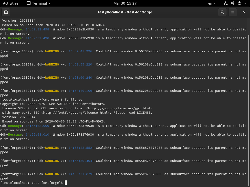 The default GDK backend is not stable on Wayland · Issue #4247 · fontforge/fontforge · GitHub