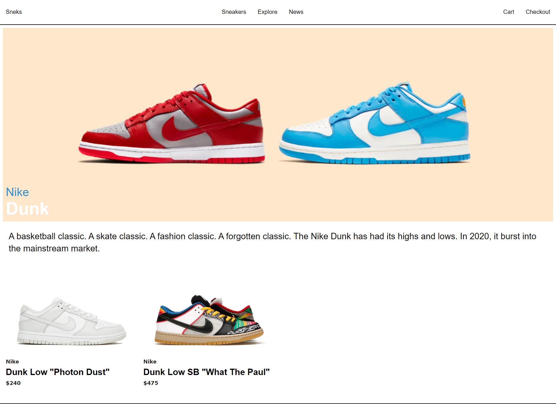 GitHub - AndreasRisager/sneakers-ecommerce: React.js & Strapi app