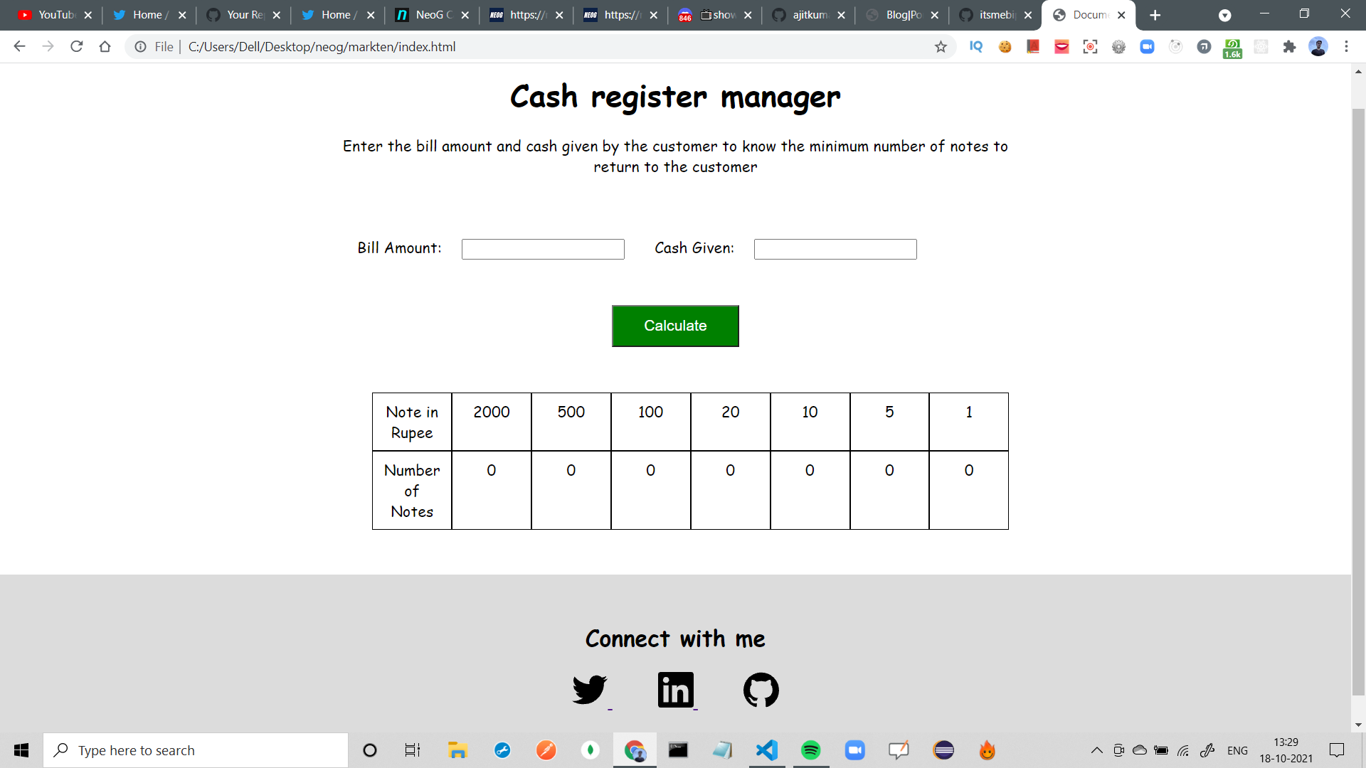 GitHub - itsmebipul00/Cash-register-manager: A cash register manager which helps the user by ...