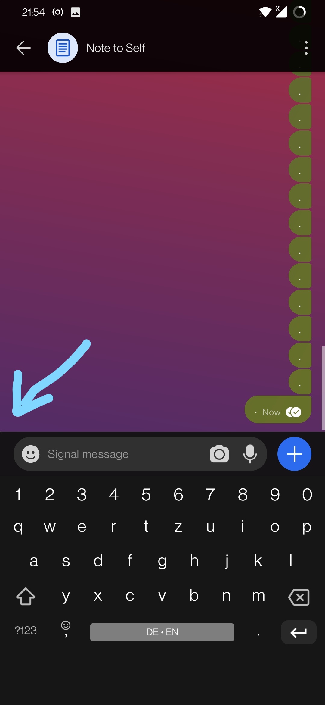 Visual Bug: Signal renders a single white pixel directly above the keyboard. · Issue #11695 ...