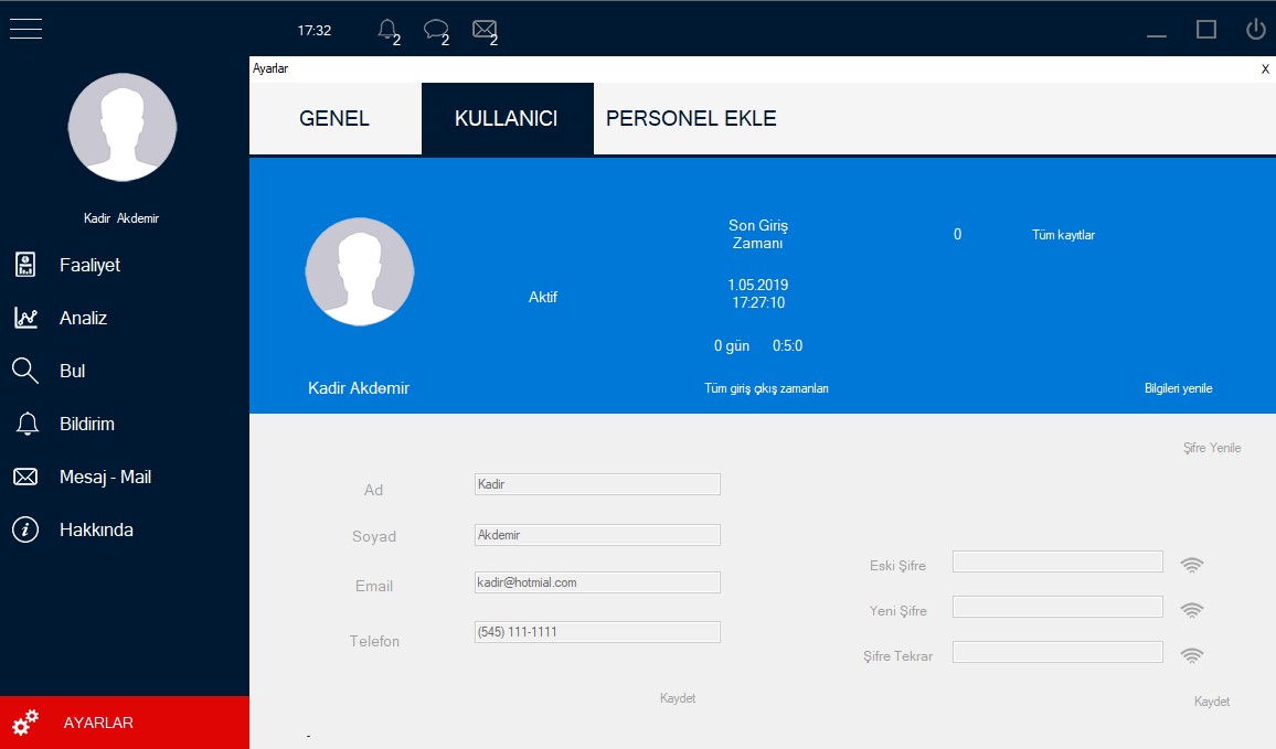 GitHub - kadirakdemir/FaaliyetRaporuSistemi: C# Windows Form Application