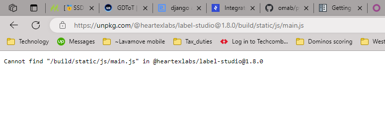 Cannot find "/build/static/js/main.js" in @heartexlabs/label-studio@1.8.0 · Issue #1473 ...
