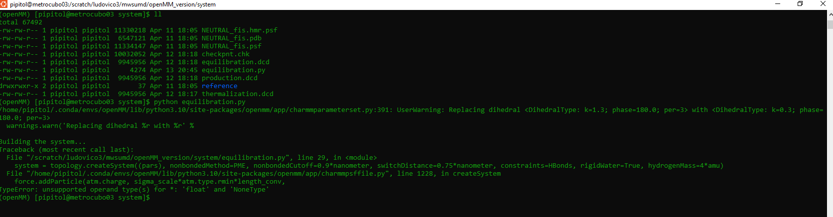 CharmmParameterSet generator unpacking · Issue #4033 · openmm/openmm · GitHub