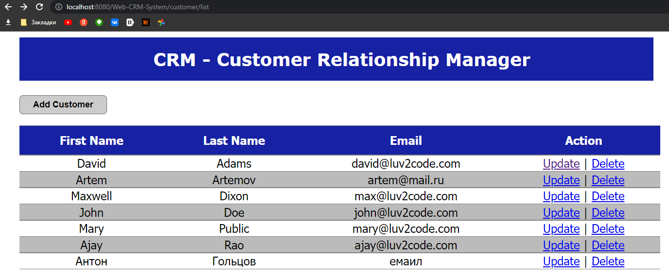 GitHub - Kpojluku/Web-CRM-System: Spring mvc/Hibernate project
