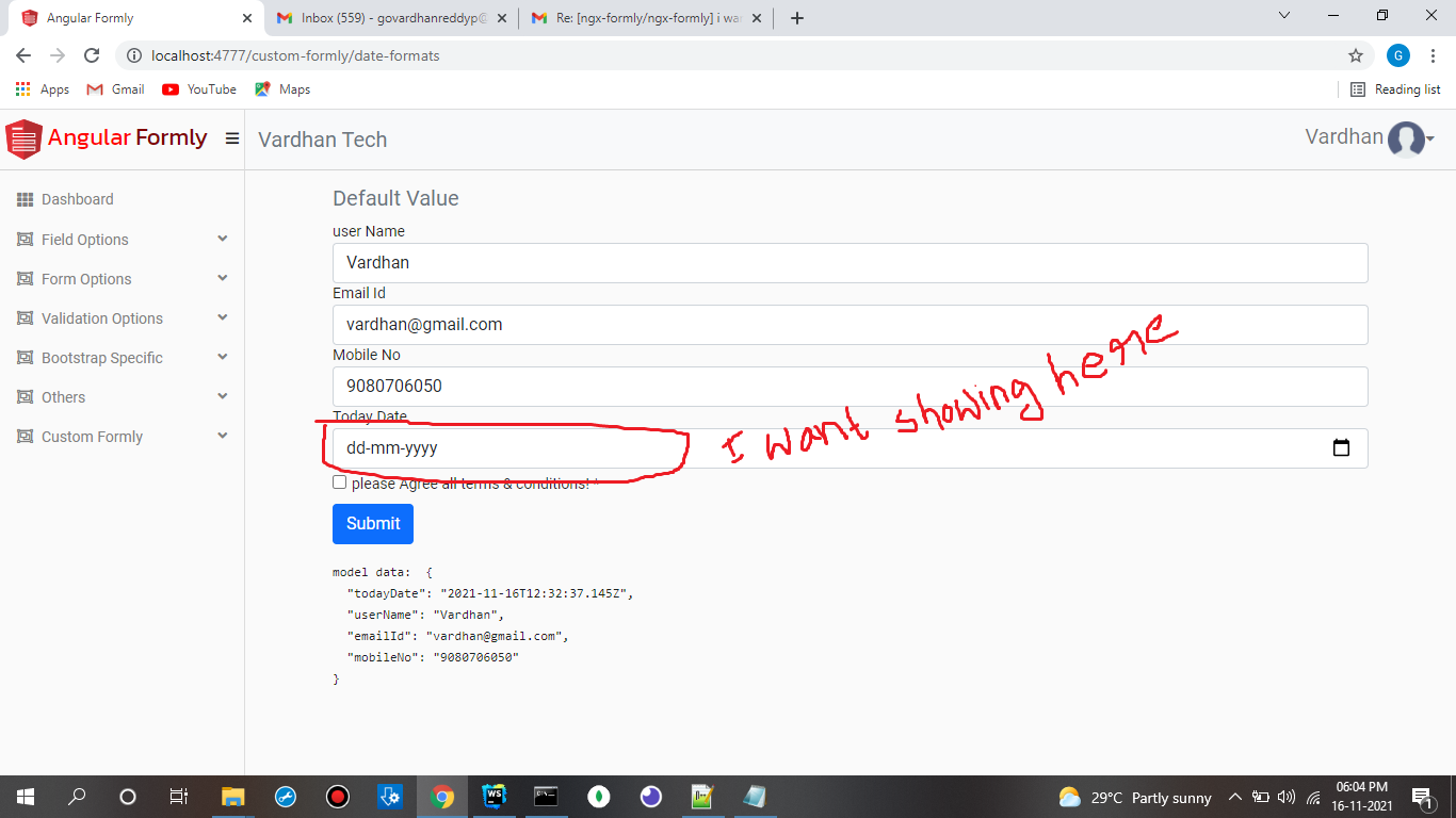 i want display today date displaying inside form filed default? · Issue #3058 · ngx-formly/ngx ...