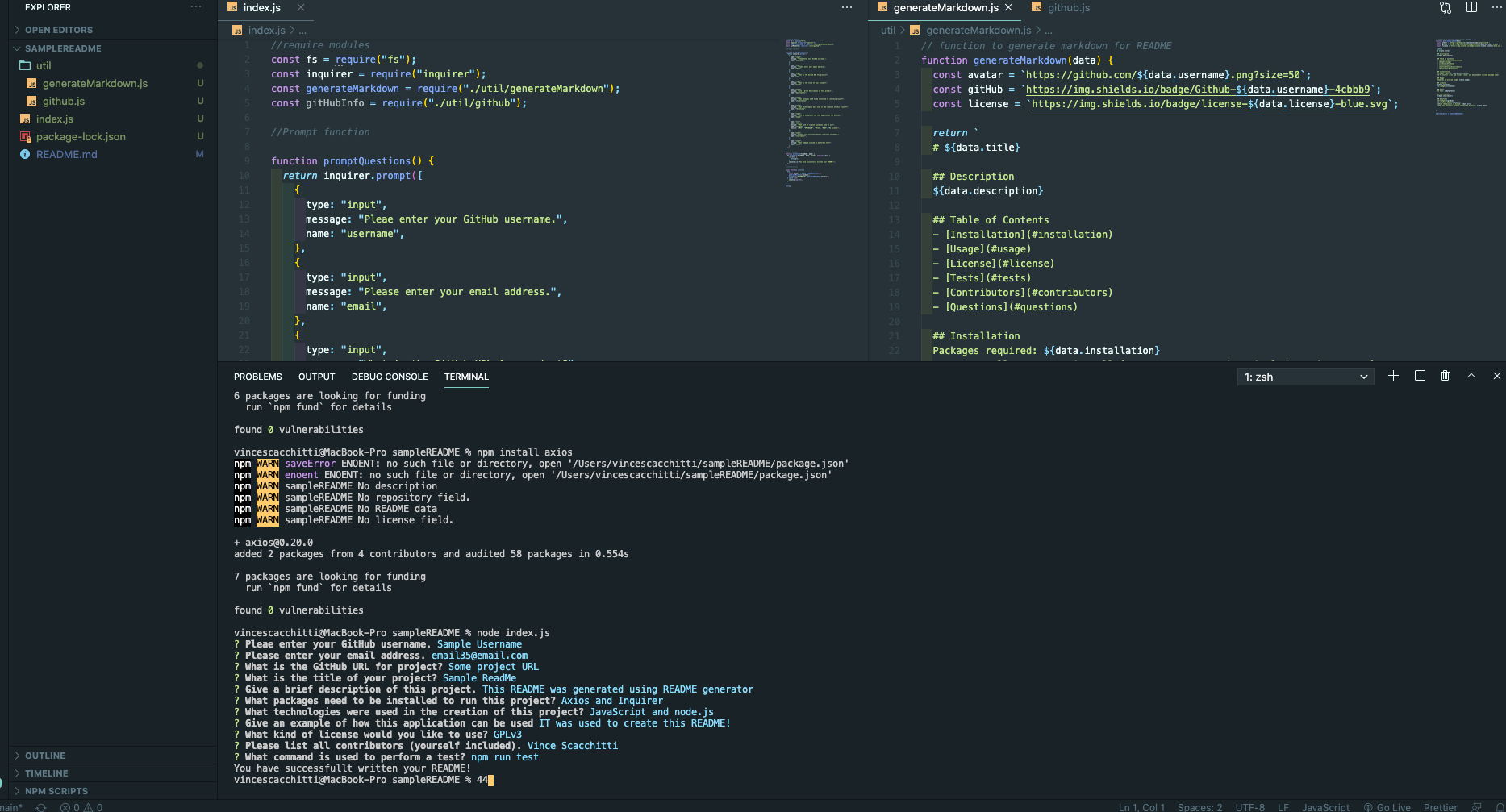 GitHub - VScacchitti/sampleREADME